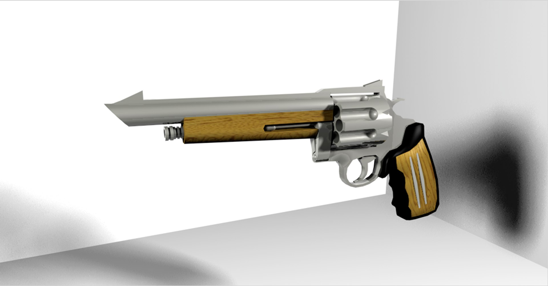 Magnum Revolver 3d 3ds