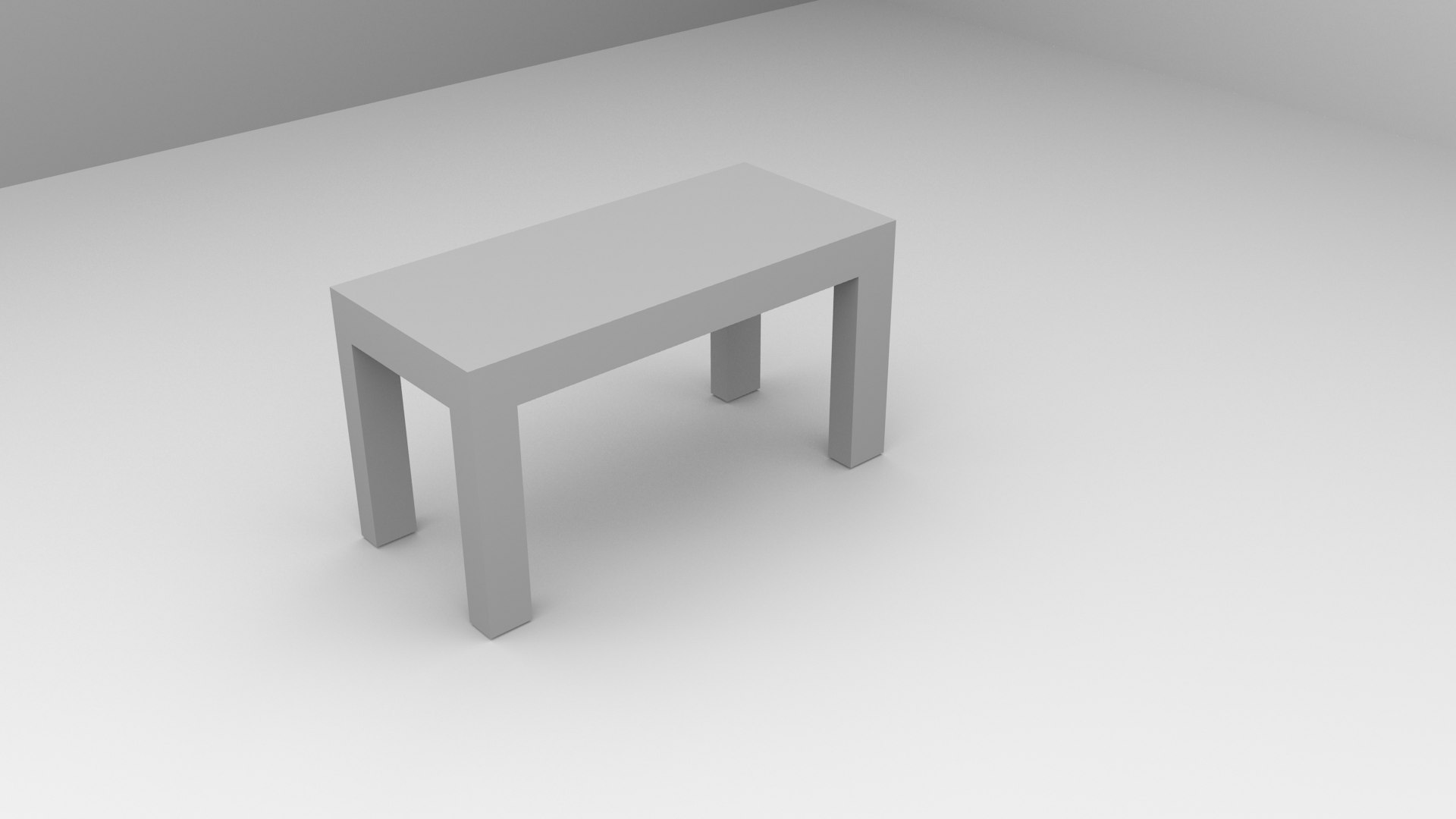 3D rectangle desk 4 - TurboSquid 1469526