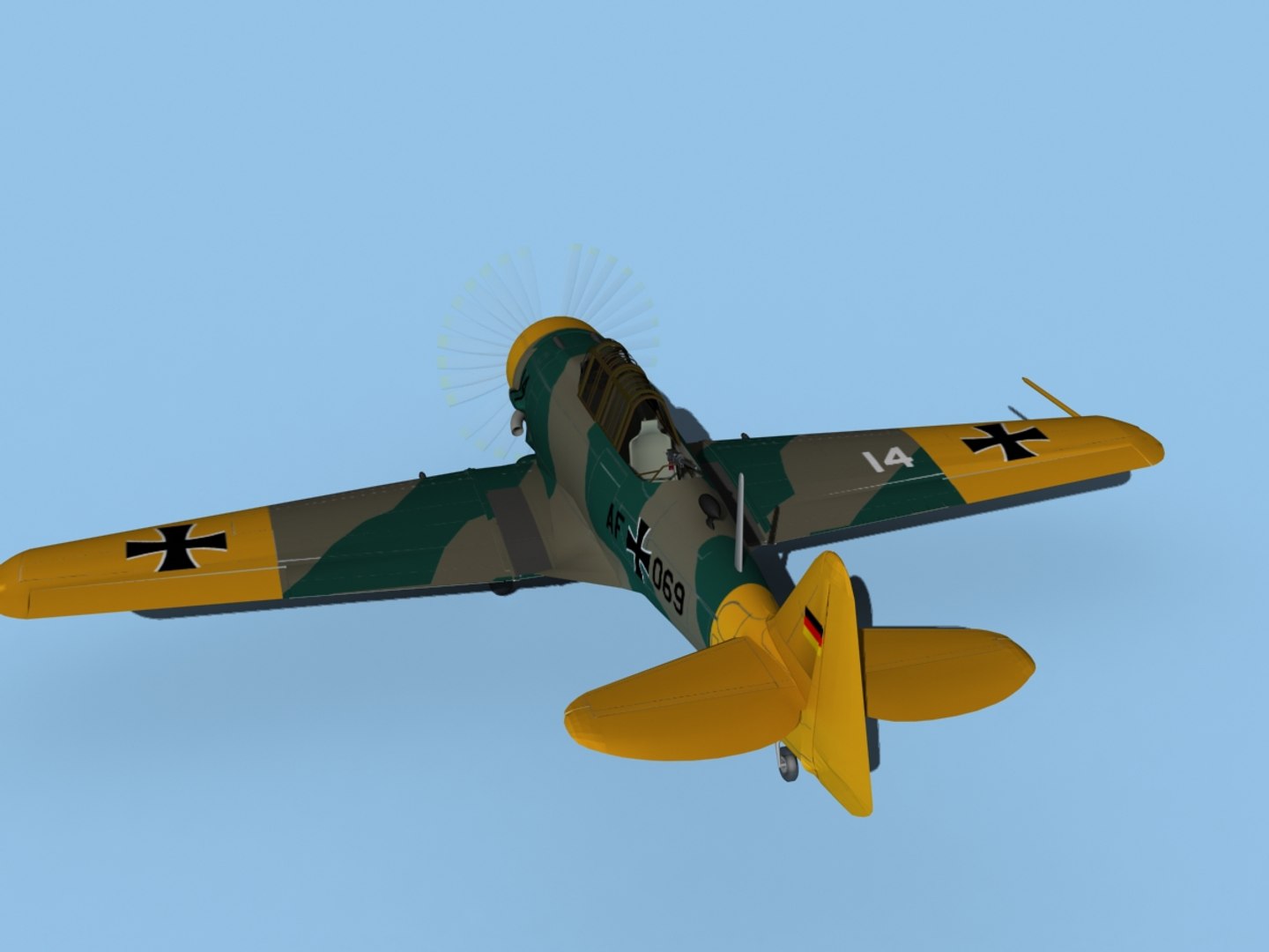 3D At-6 Texan North American Model - TurboSquid 1489335