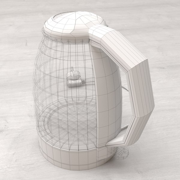 Glass electric kettle kitchen interior model - TurboSquid 1377567