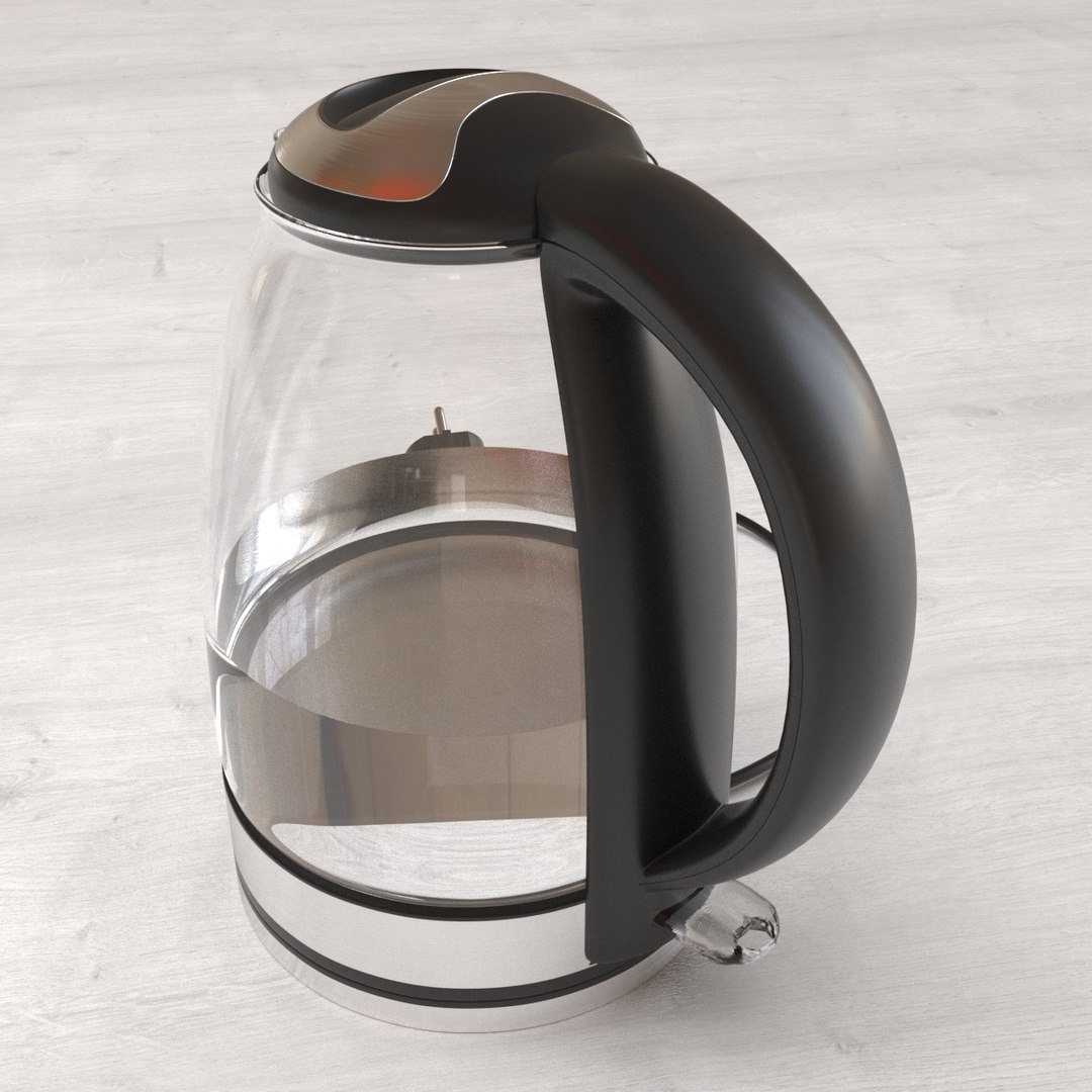 Glass Electric Kettle Kitchen Interior Model - TurboSquid 1377567