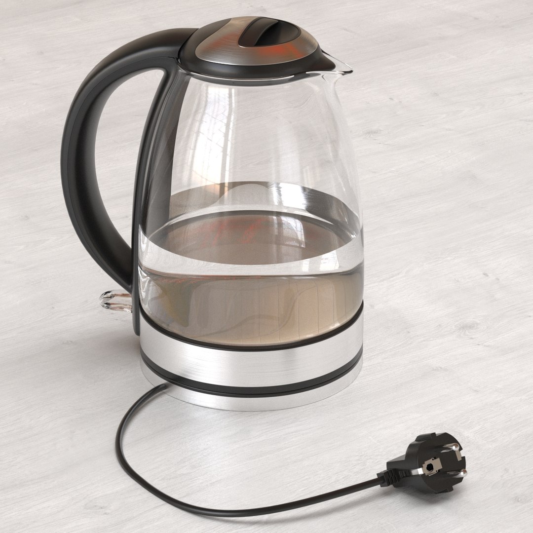 Glass Electric Kettle Kitchen Interior Model - TurboSquid 1377567