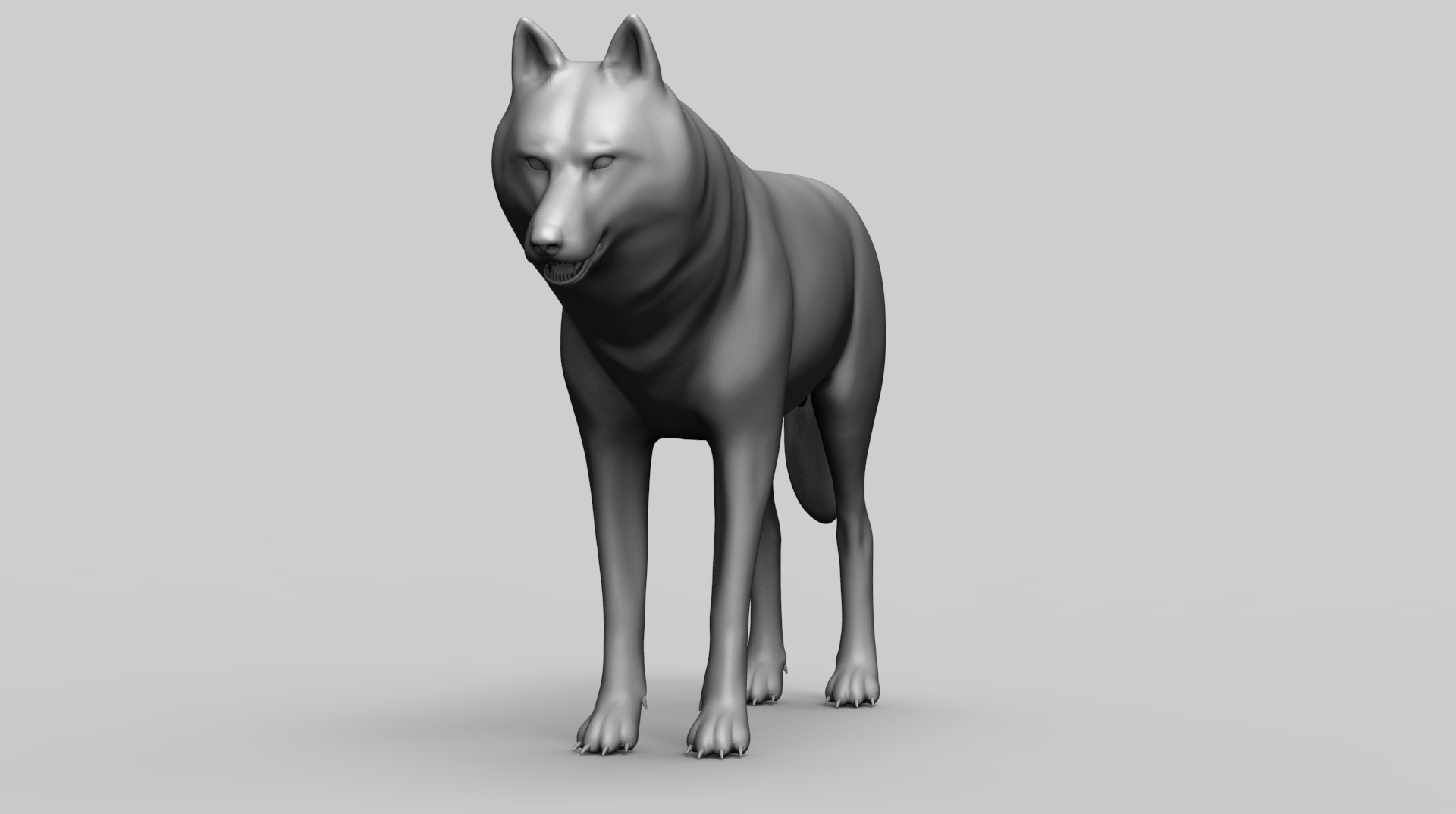 Wolf Basemesh Sculpting 3D Model - TurboSquid 1149161