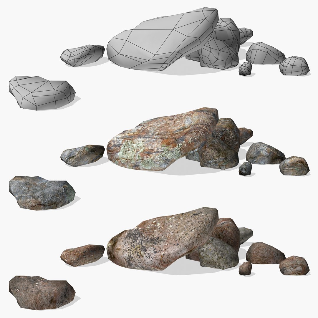 Stones Landscape 3ds