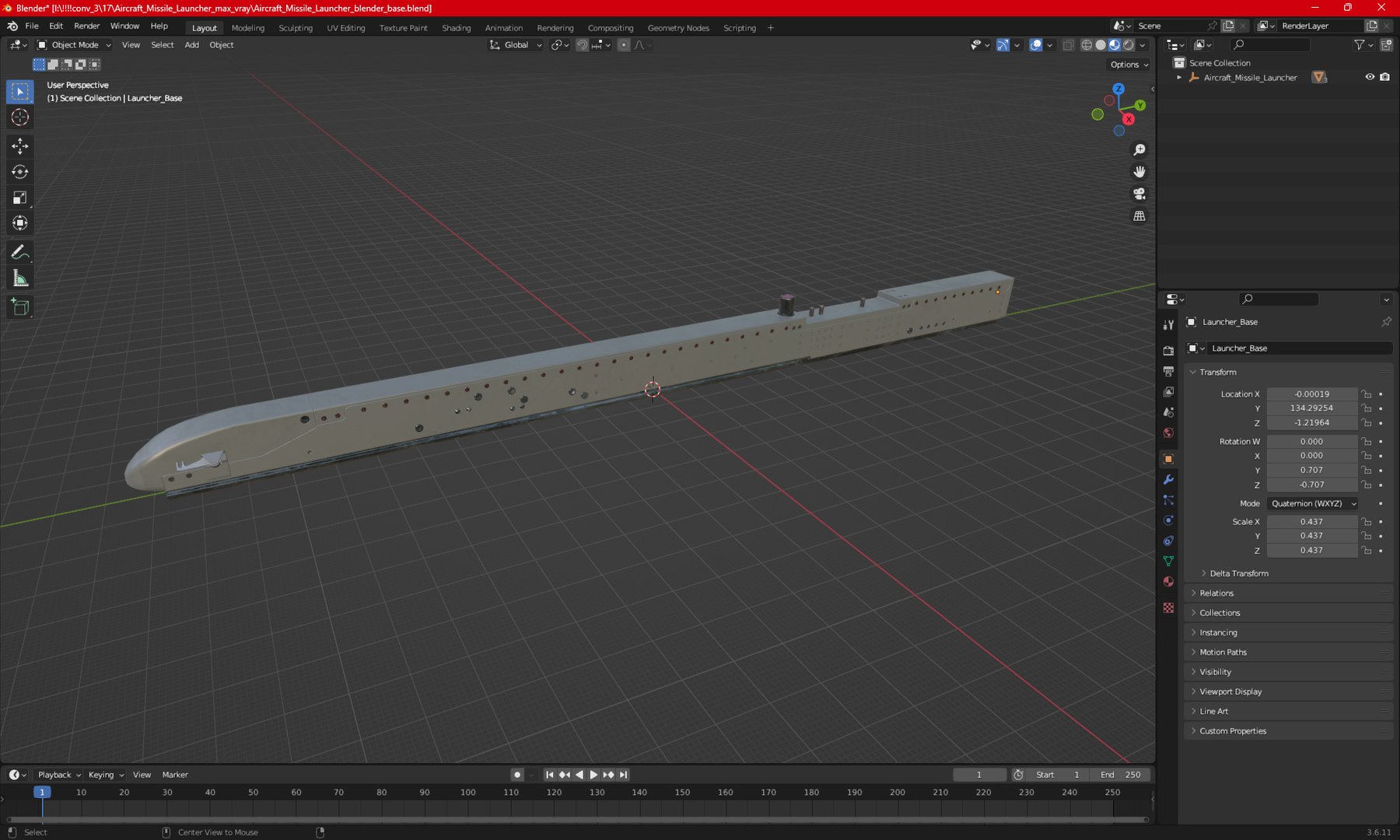 Aircraft Missile Launcher 3D Model - TurboSquid 2287262