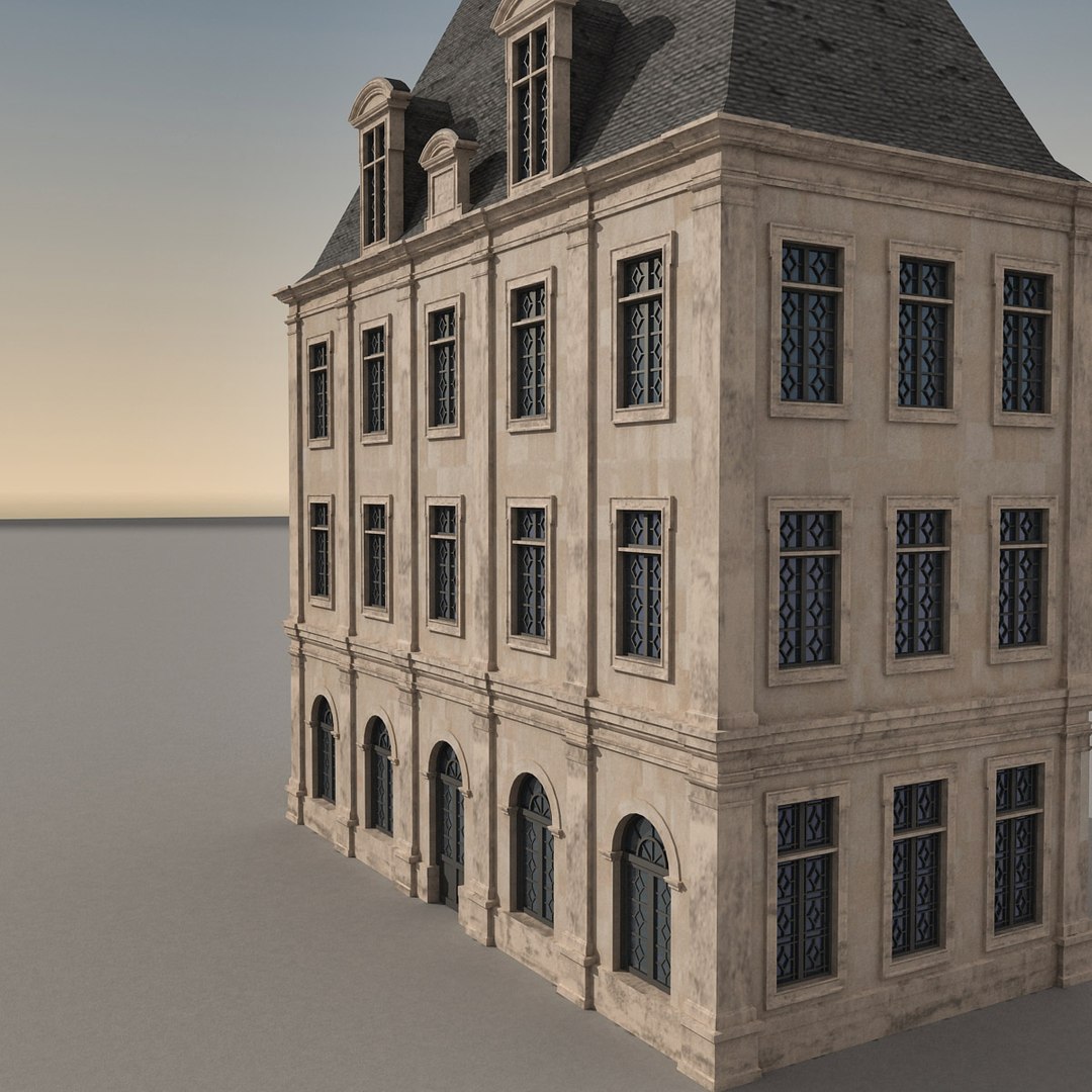 European Building Europe 3d Model