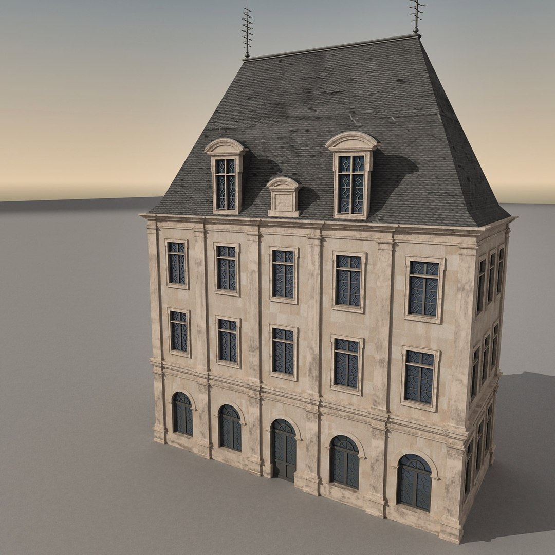 European Building Europe 3d Model