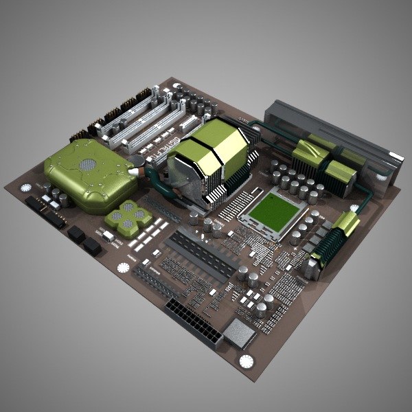 Motherboard 3D Models for Download | TurboSquid