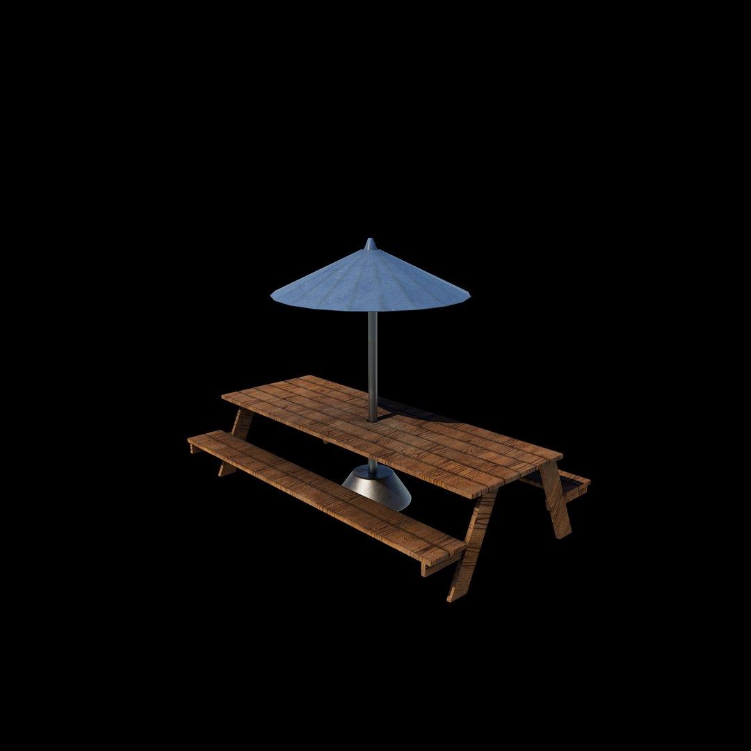 3D Picnic Table 3D Model Model - TurboSquid 2351601
