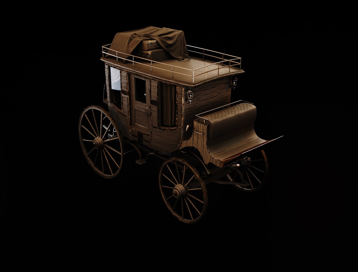 3D Stage Coach Model - TurboSquid 1343720