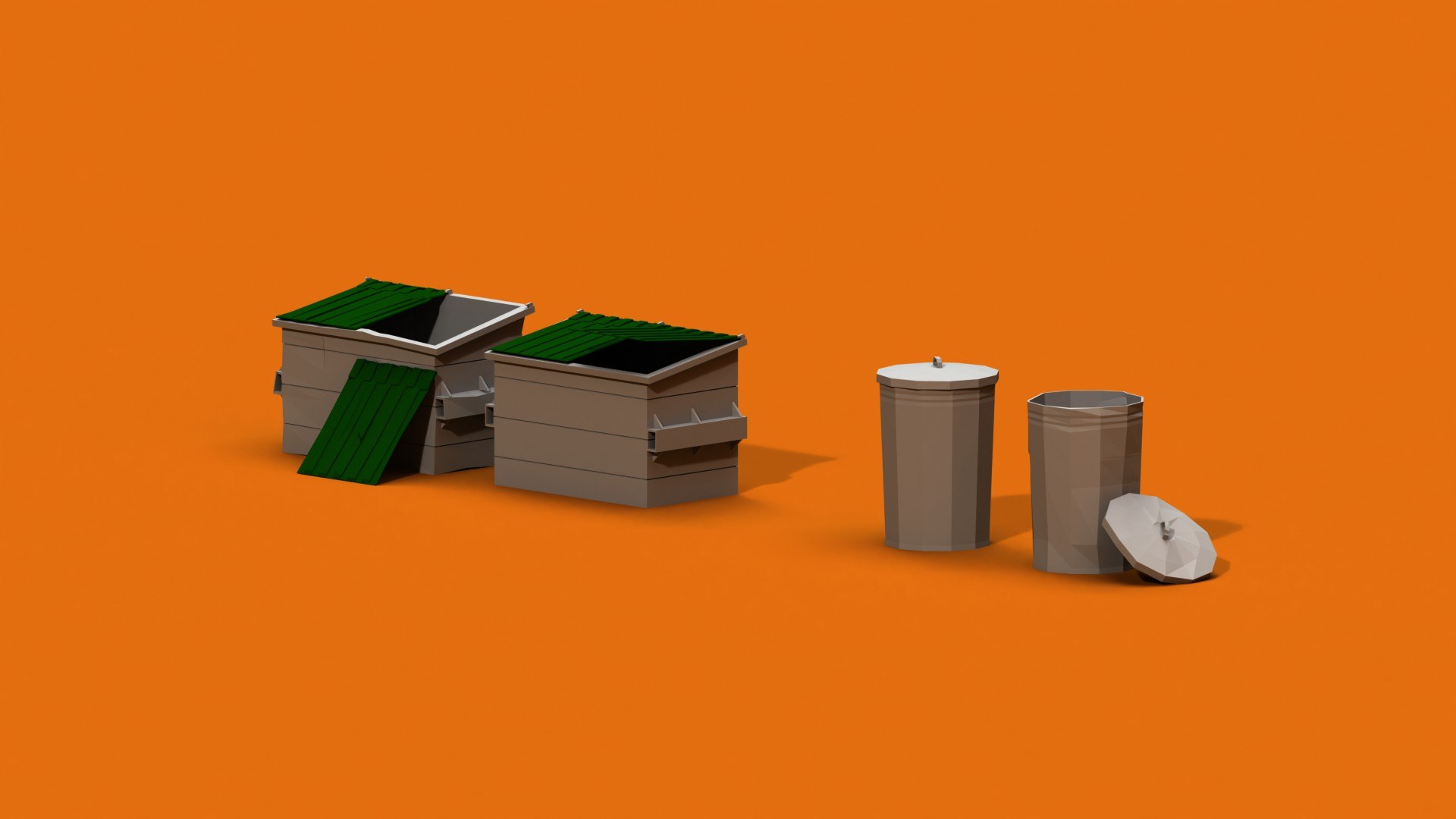 3D Garbage Bin - TurboSquid 1634139