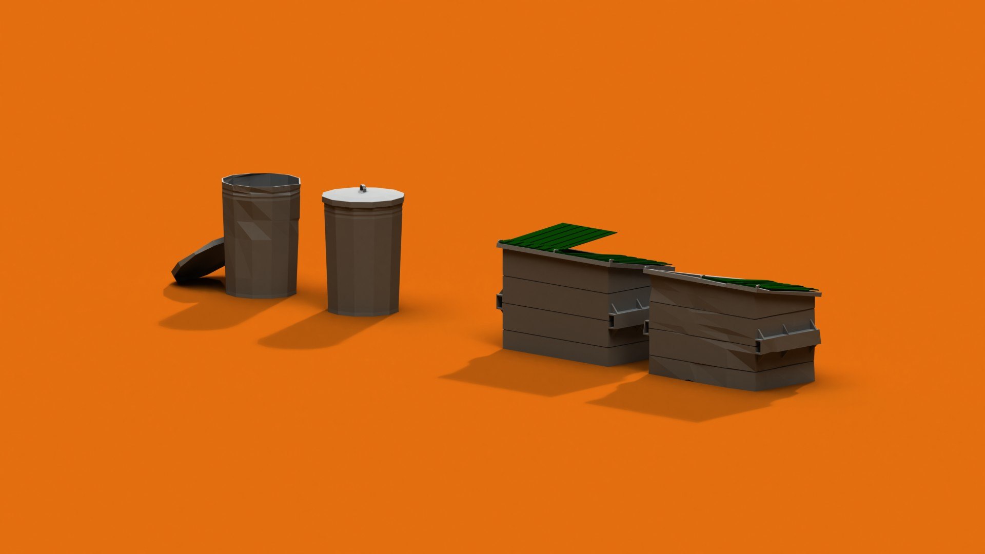 3D Garbage Bin - TurboSquid 1634139