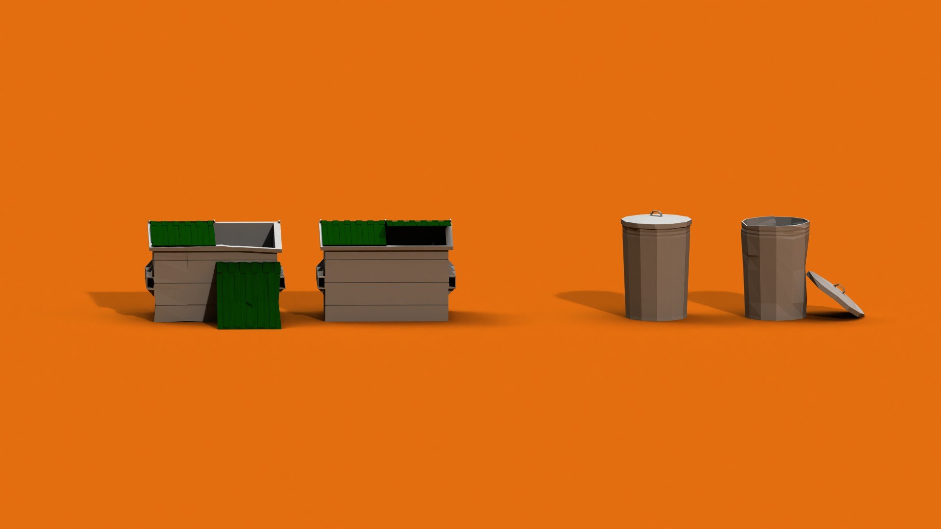 3D Garbage Bin - TurboSquid 1634139