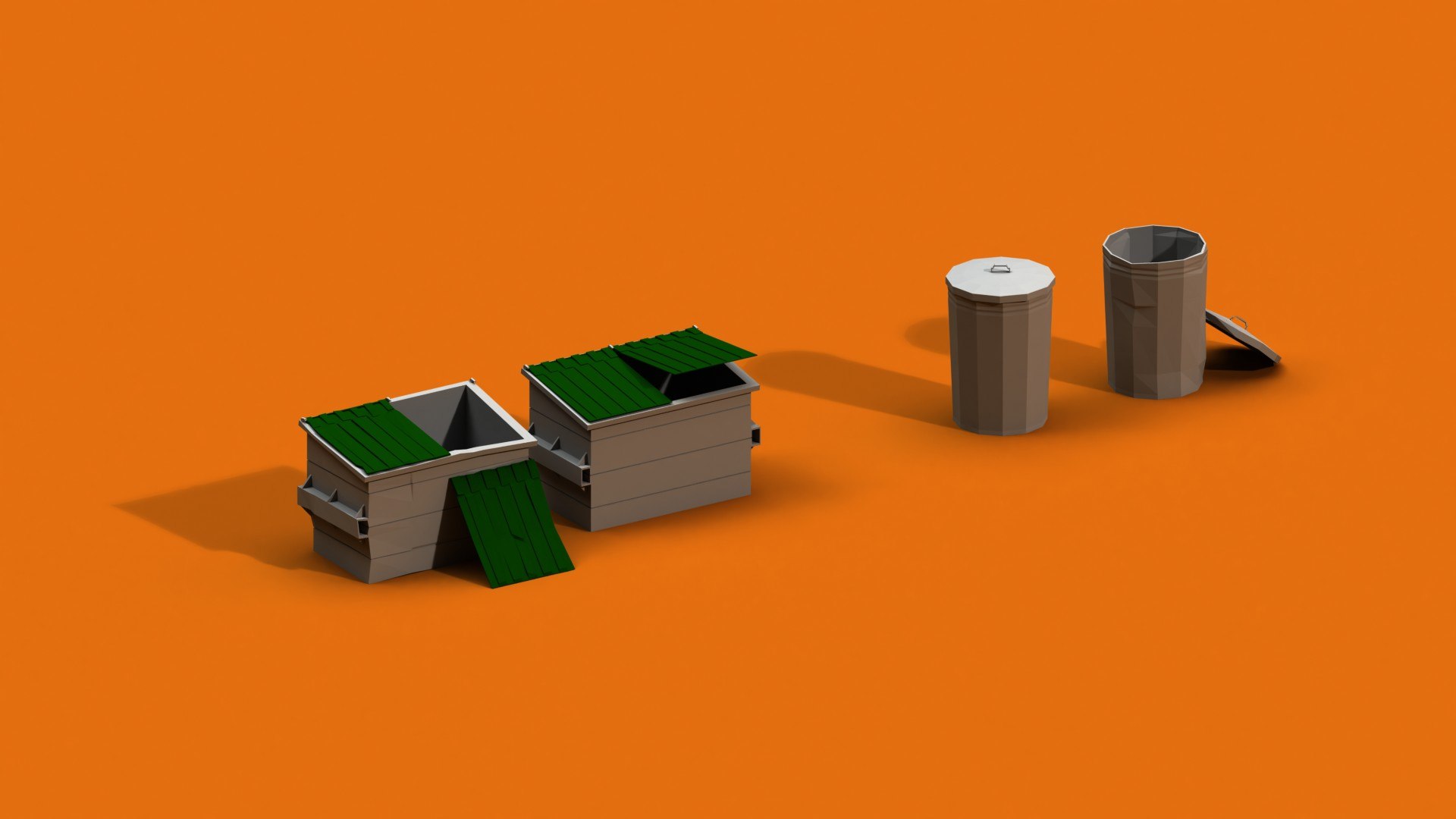 3D Garbage Bin - TurboSquid 1634139