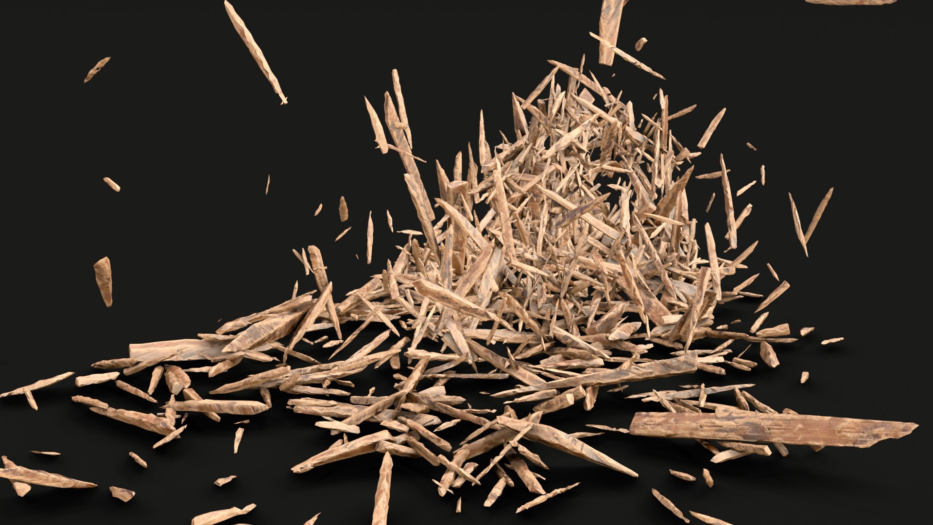 Animated Splinter Explode Front 3D Model - TurboSquid 1777803