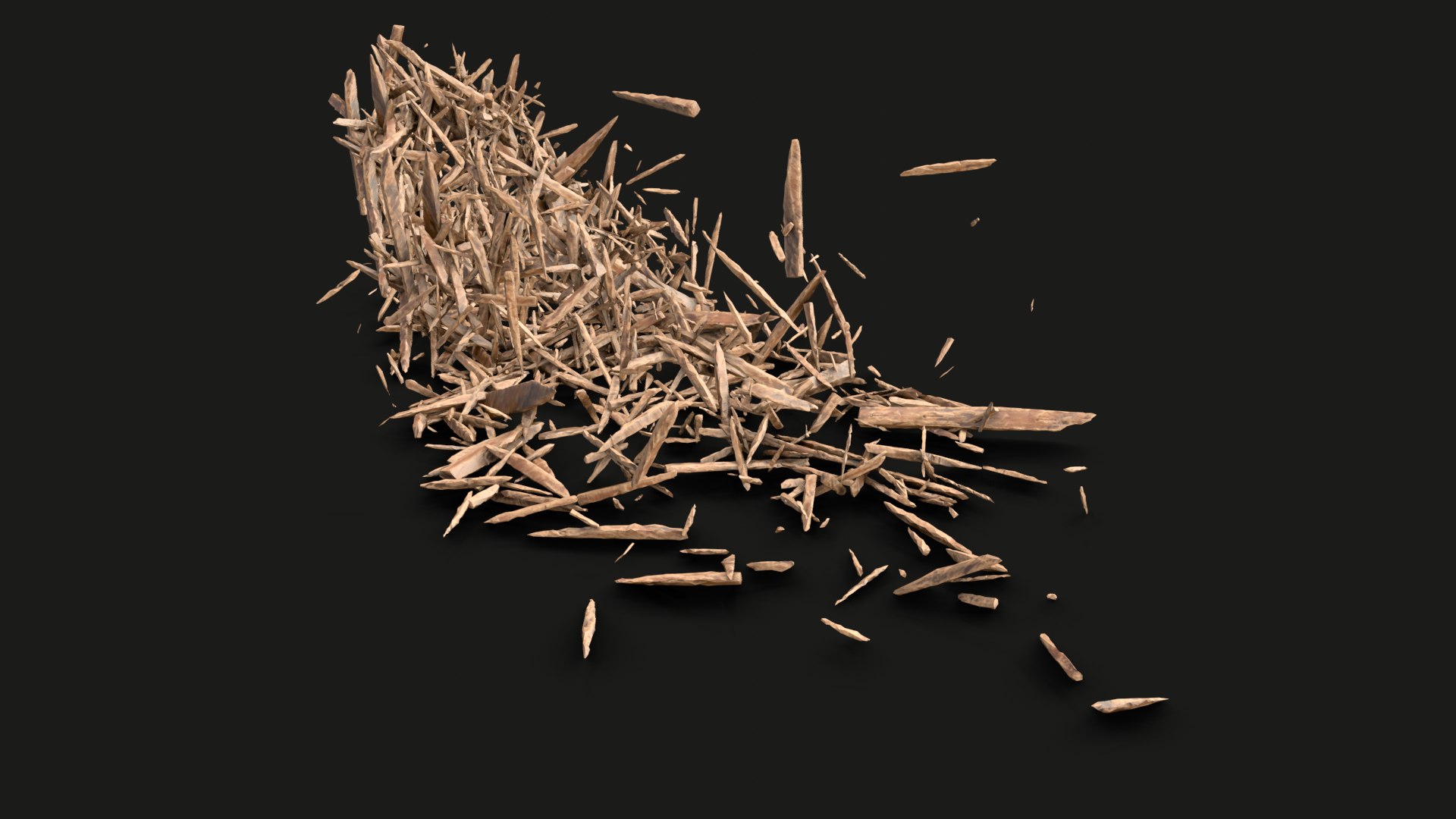 Animated Splinter Explode Front 3D Model - TurboSquid 1777803