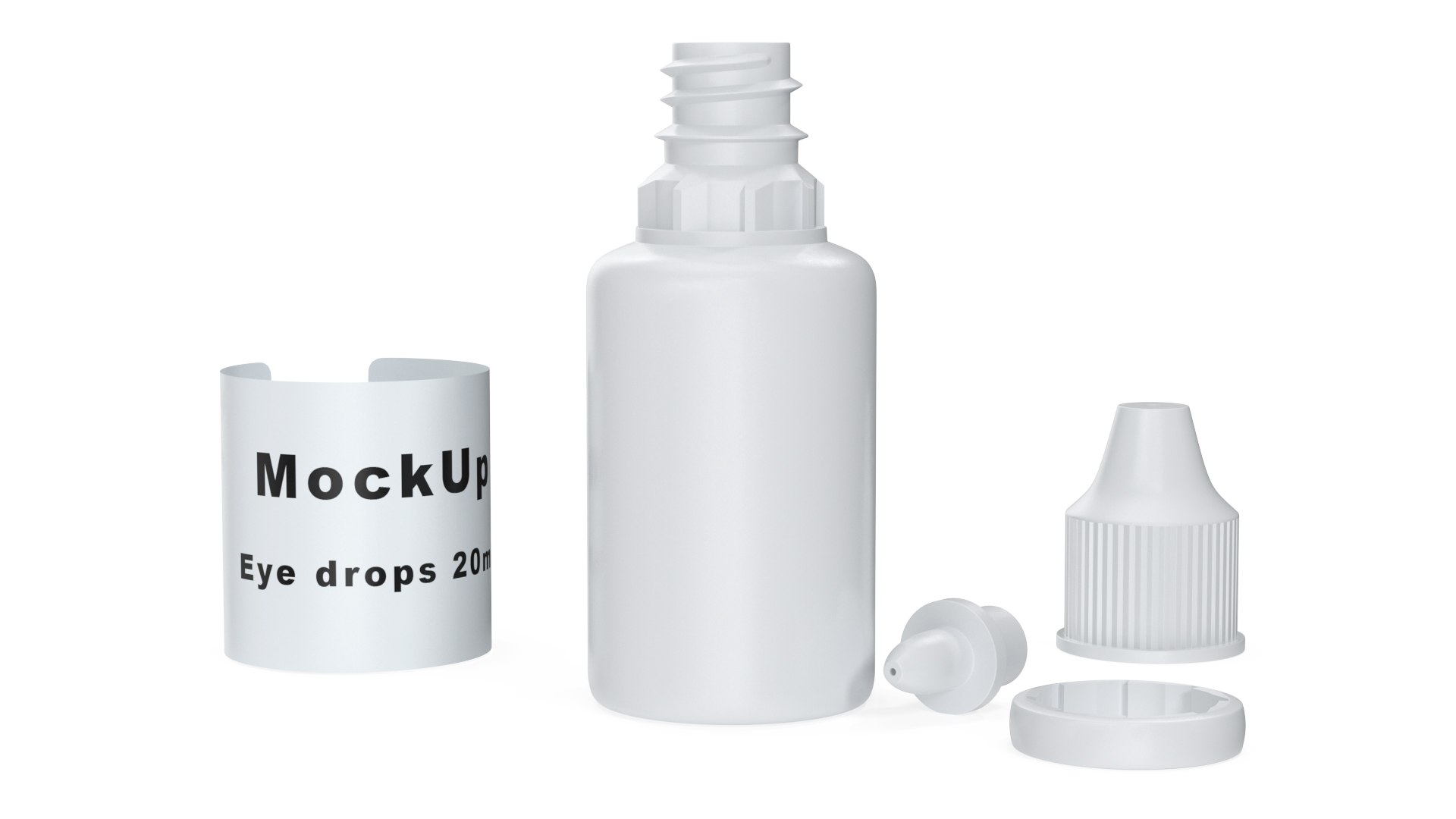3D Eye Dropper Bottle 20ml Mockup model - TurboSquid 2152198