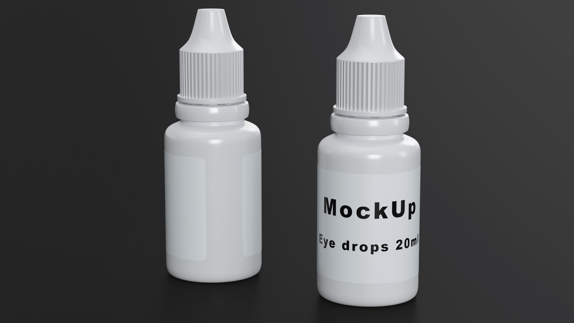 3D Eye Dropper Bottle 20ml Mockup model - TurboSquid 2152198