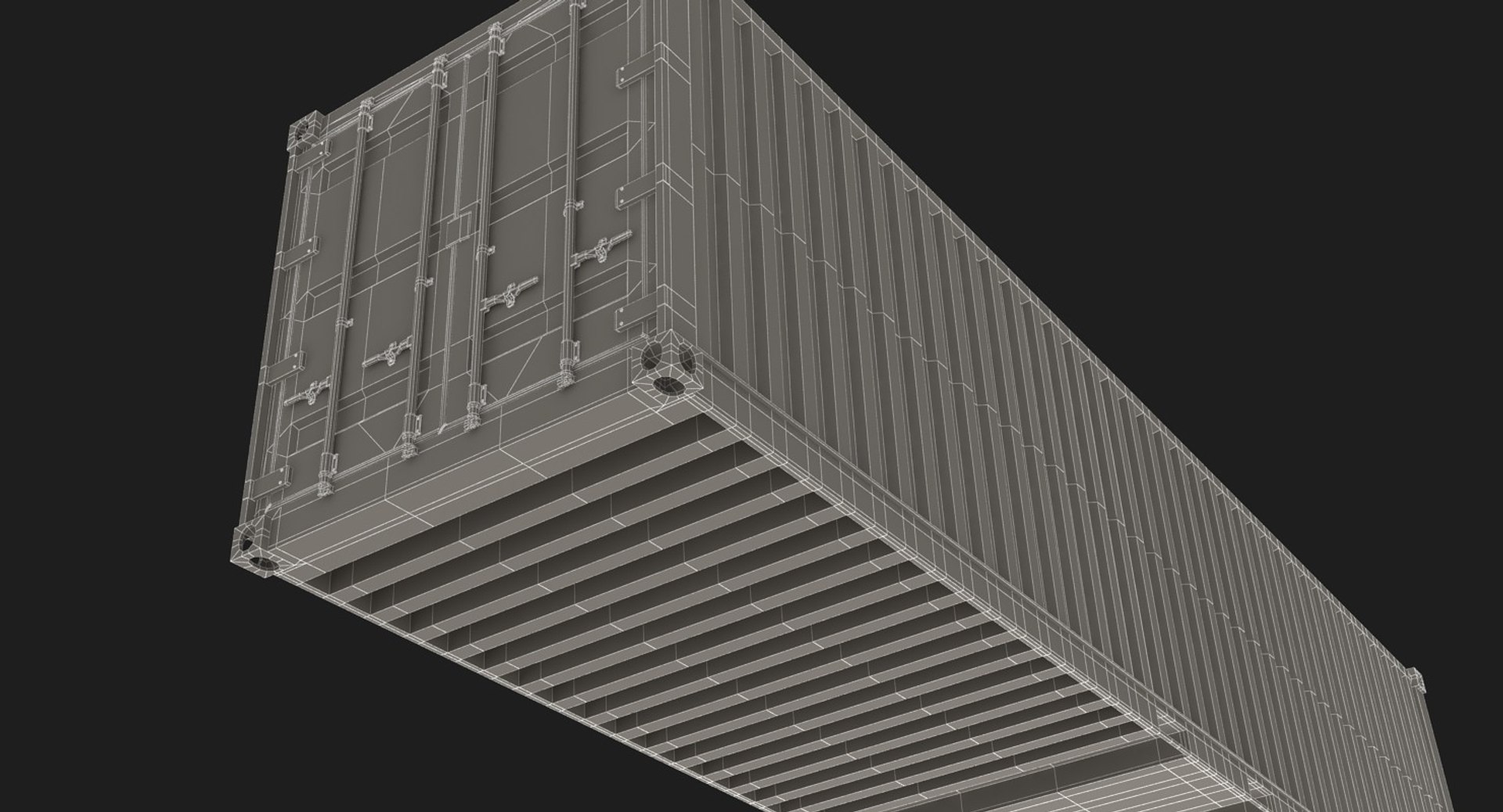 3D container 40ft china shipping model - TurboSquid 1295532