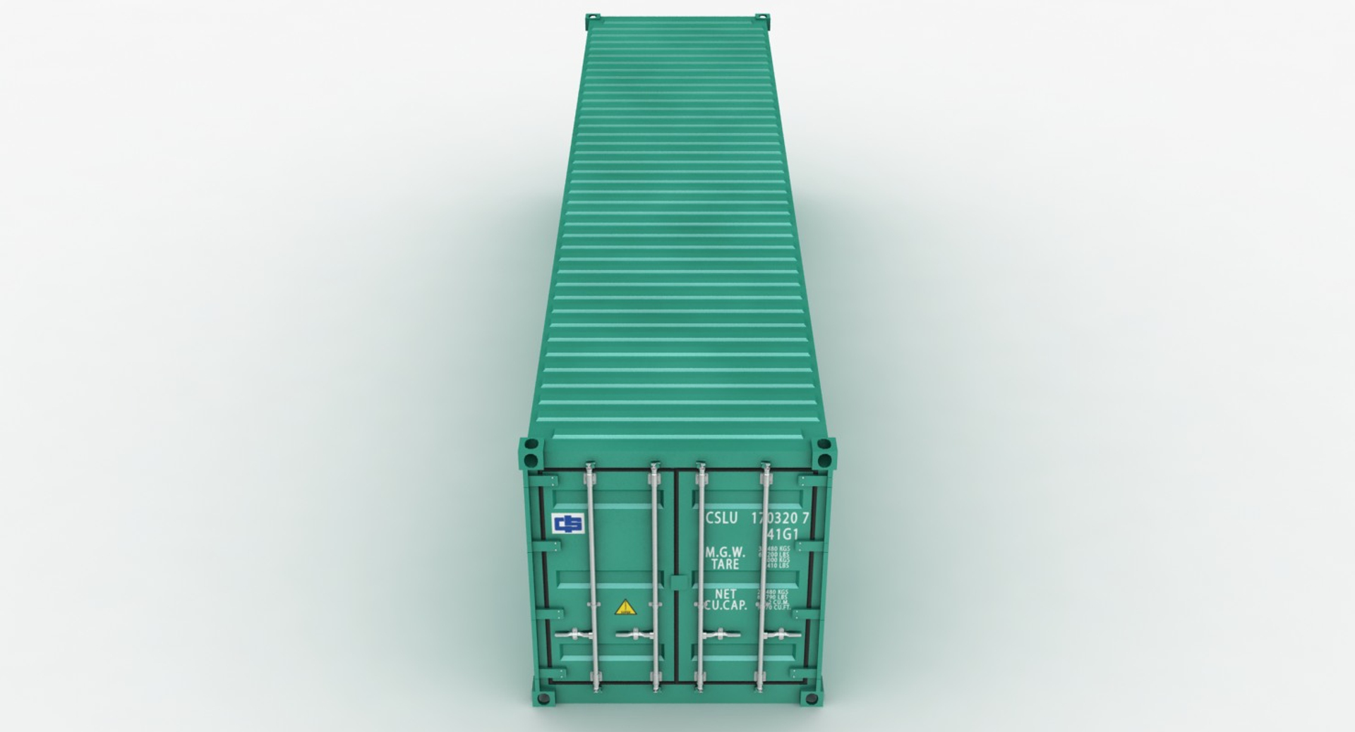 3D container 40ft china shipping model - TurboSquid 1295532