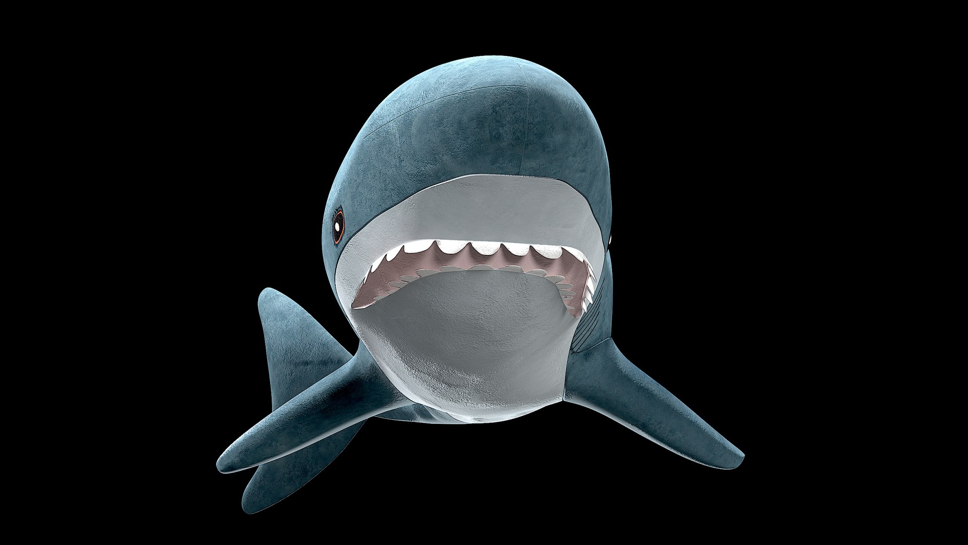 3D Stuffed Toy Shark IKEA Blahaj Rigged PBR - TurboSquid 2055530