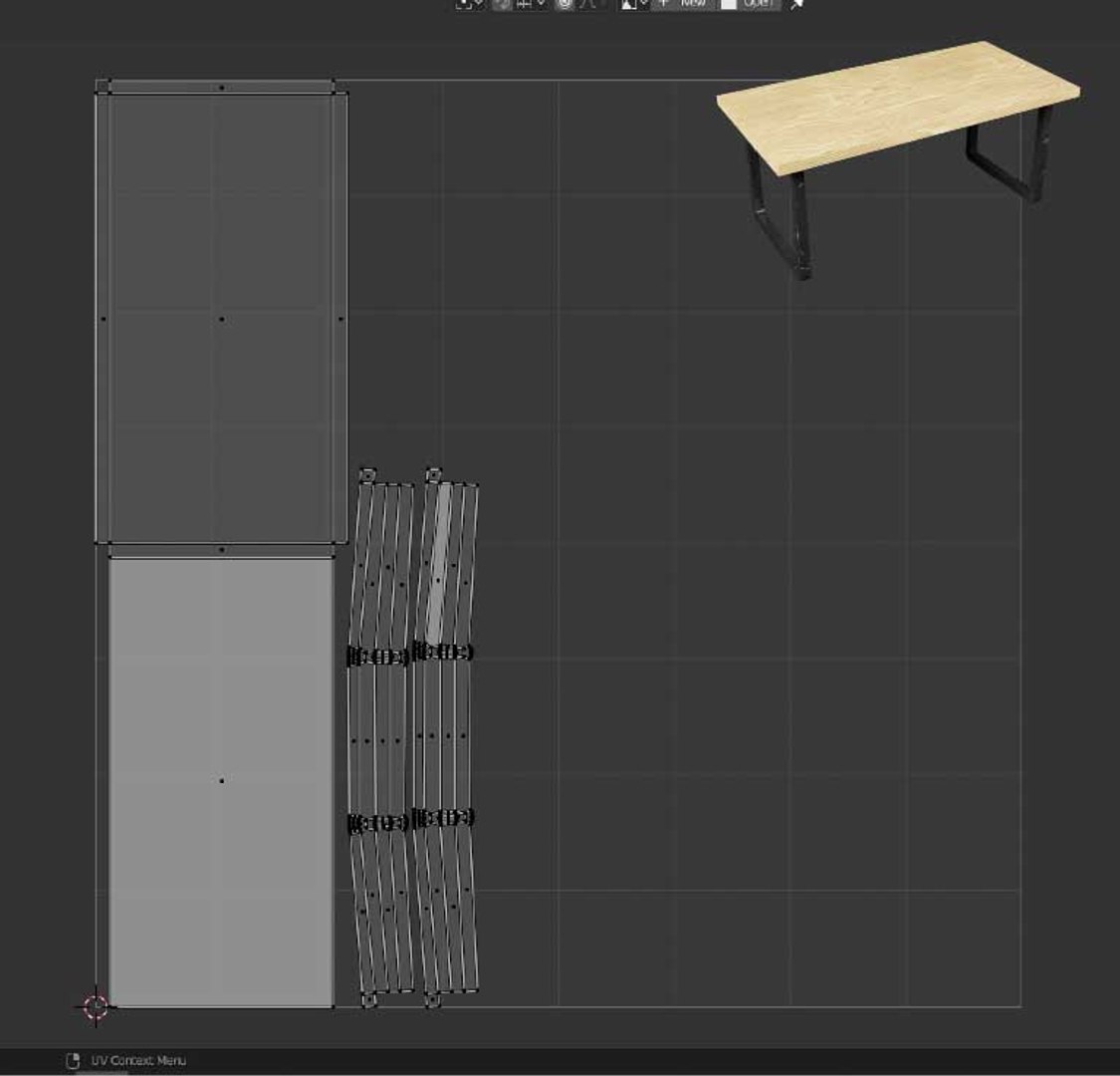 Desks Office Tables Low-poly 3d Model Model - TurboSquid 2053731