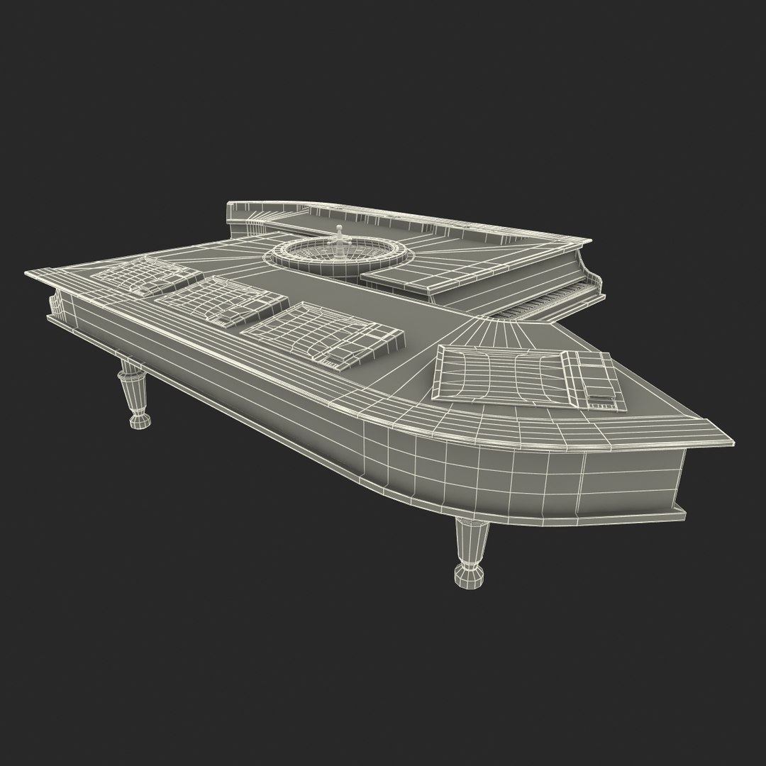 roulette table 4 3d model