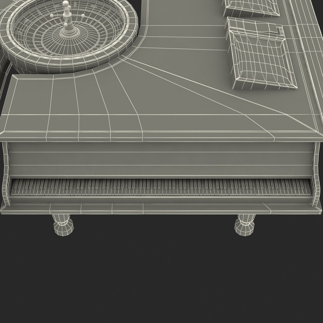 roulette table 4 3d model