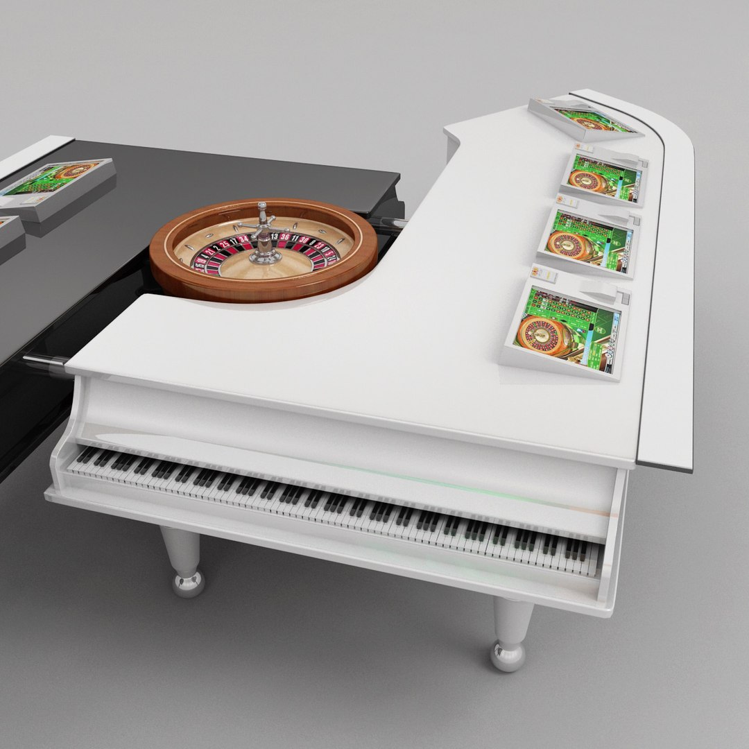 roulette table 4 3d model