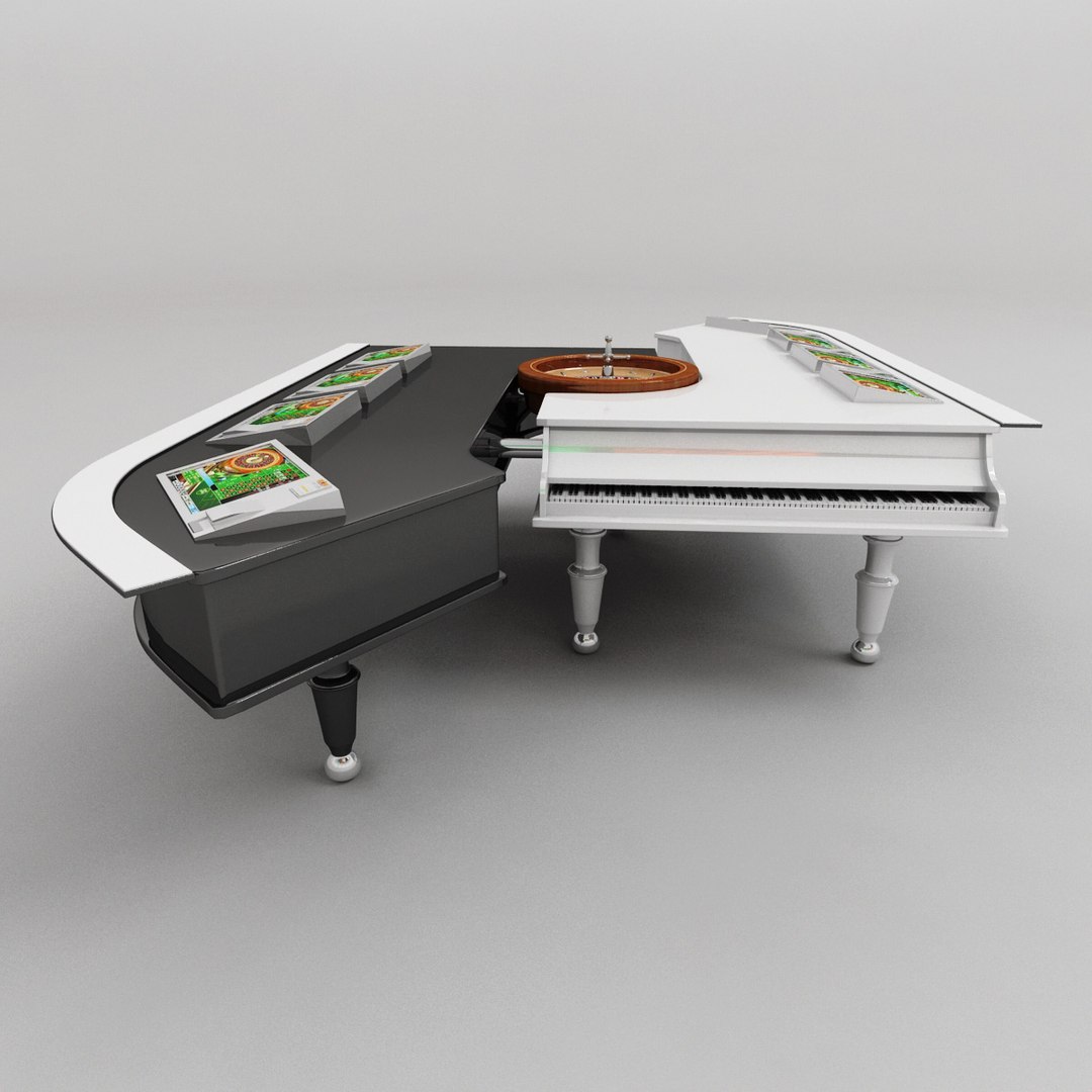 roulette table 4 3d model