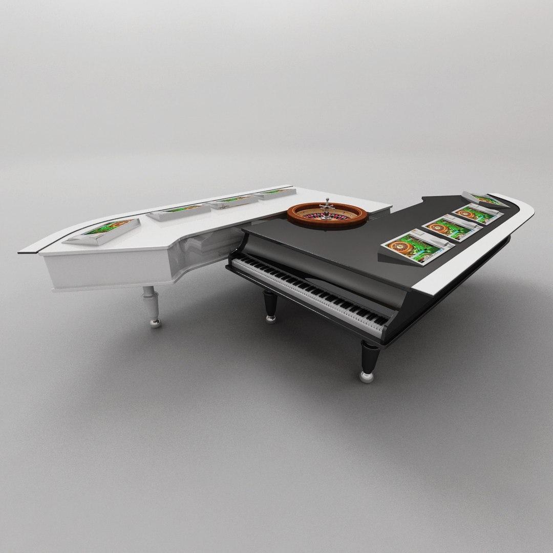 roulette table 4 3d model