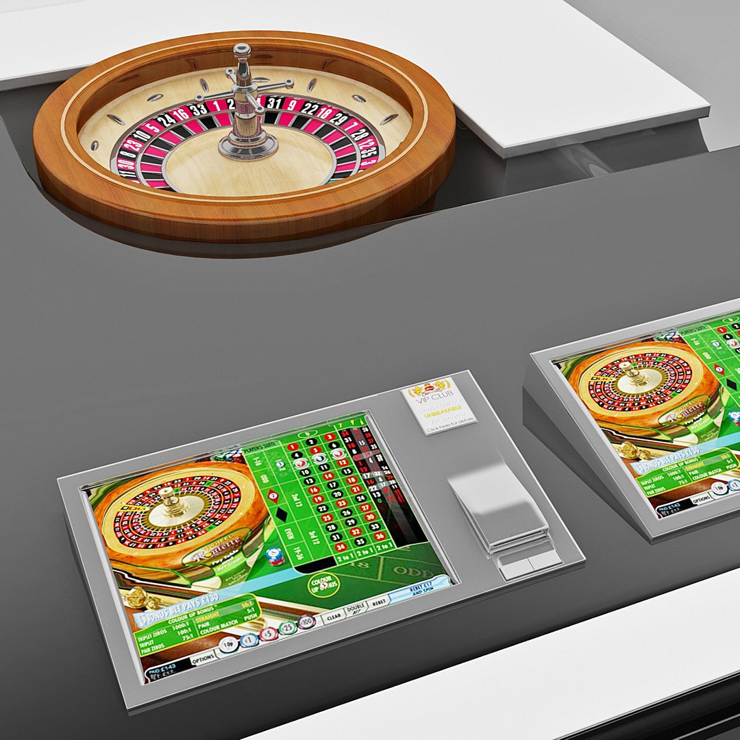 roulette table 4 3d model