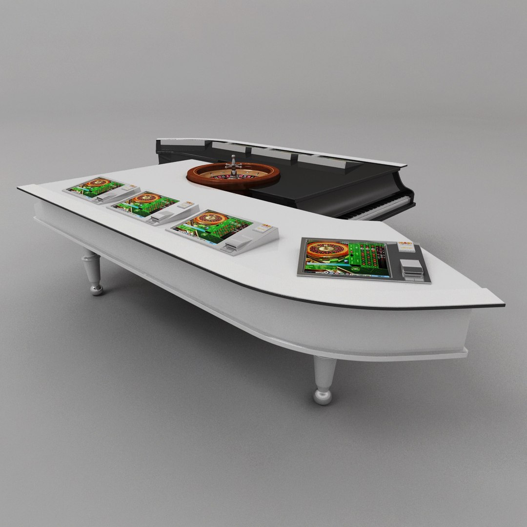 roulette table 4 3d model