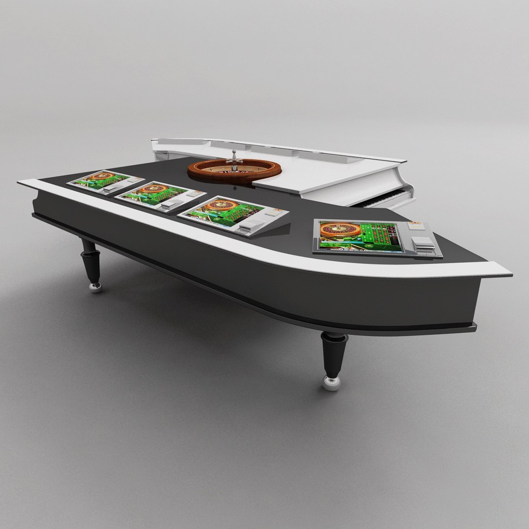 roulette table 4 3d model