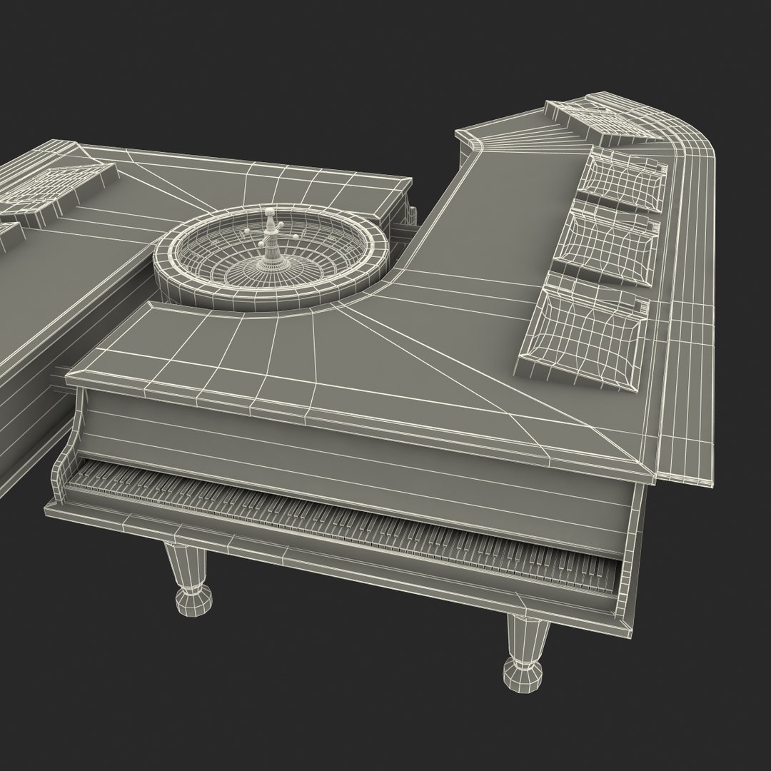roulette table 4 3d model