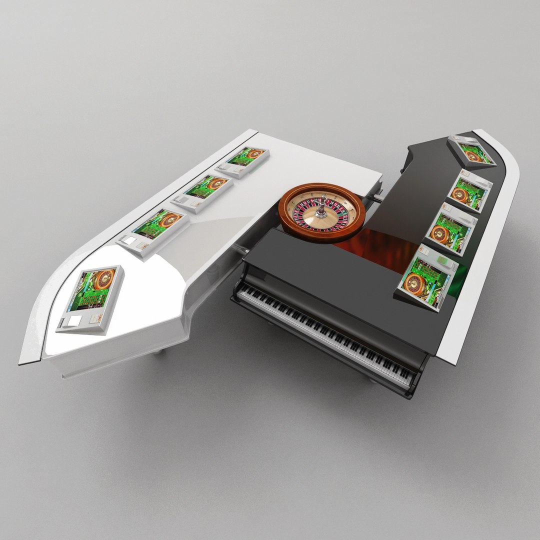 roulette table 4 3d model