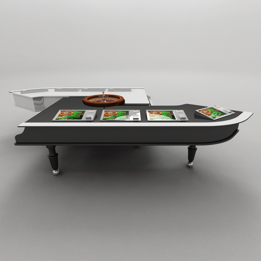 roulette table 4 3d model