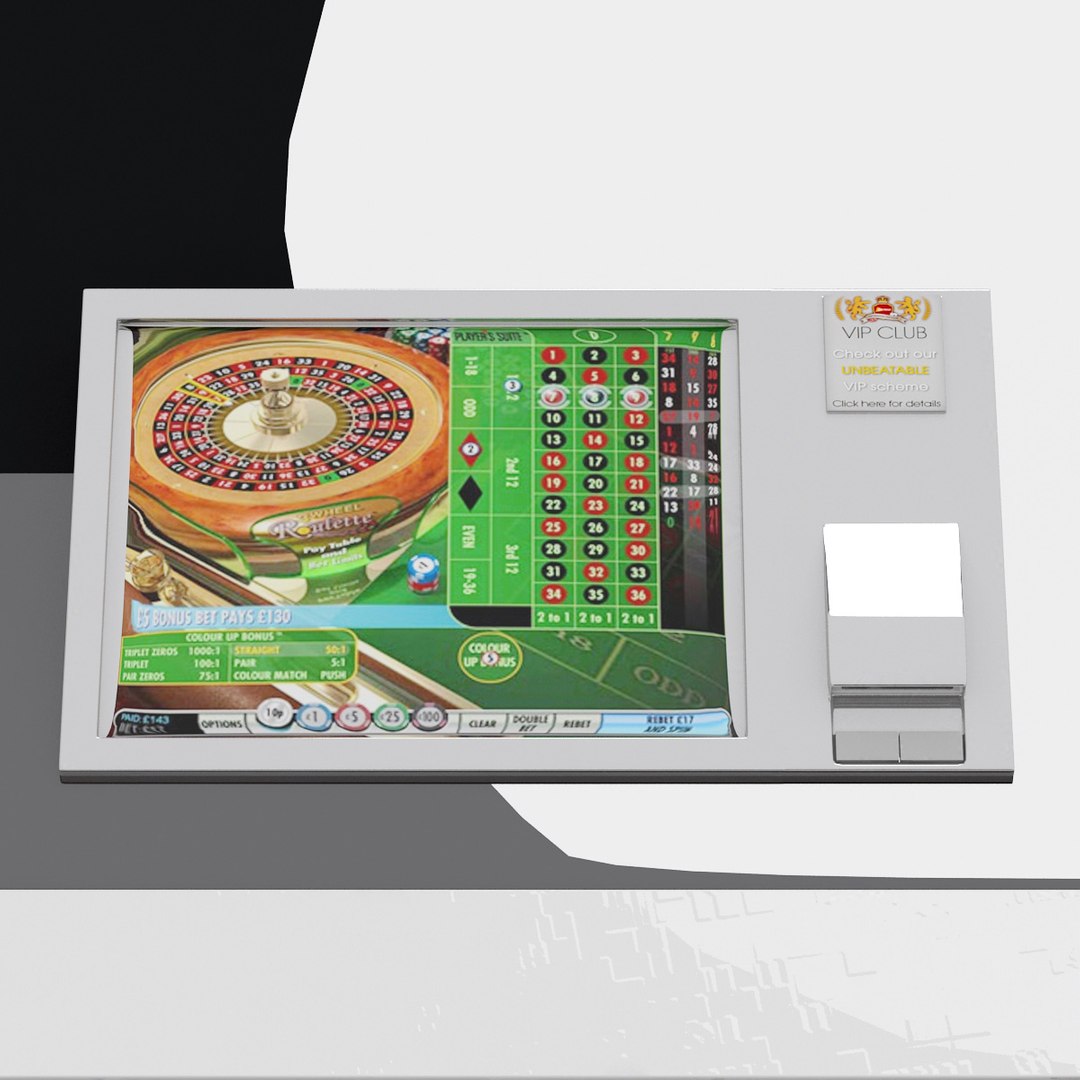 roulette table 4 3d model