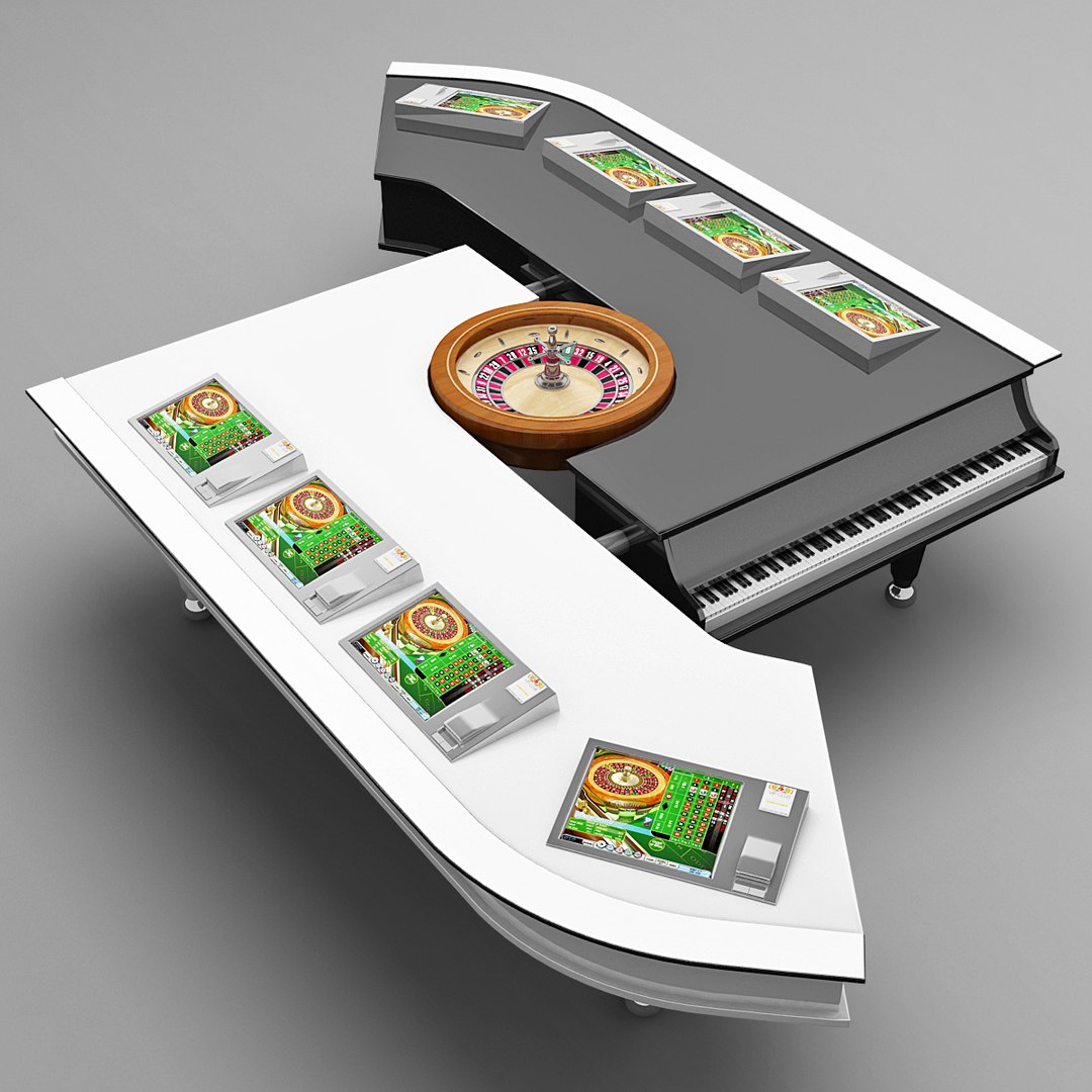 roulette table 4 3d model