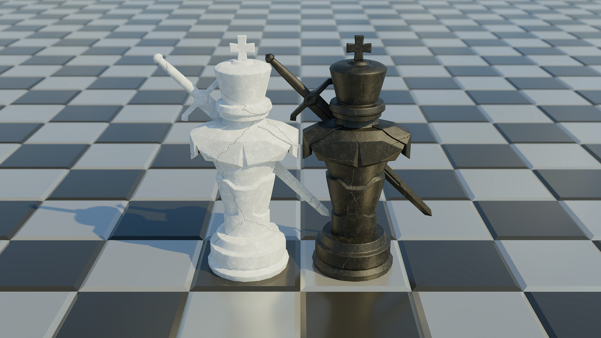Stylized Chess Figures Model - TurboSquid 2146039