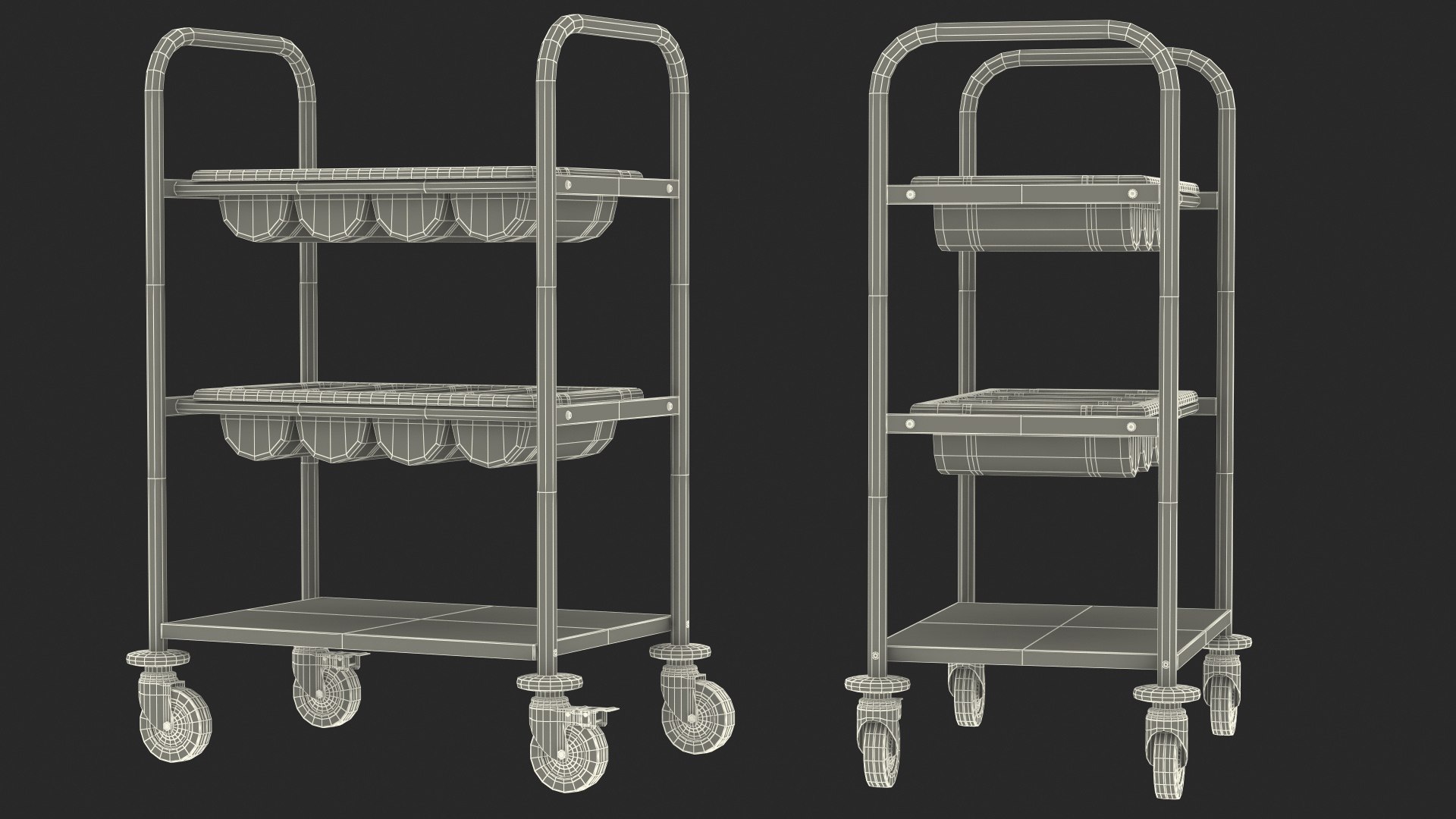 Tray Cutlery Trolley 3D Model - TurboSquid 1682088