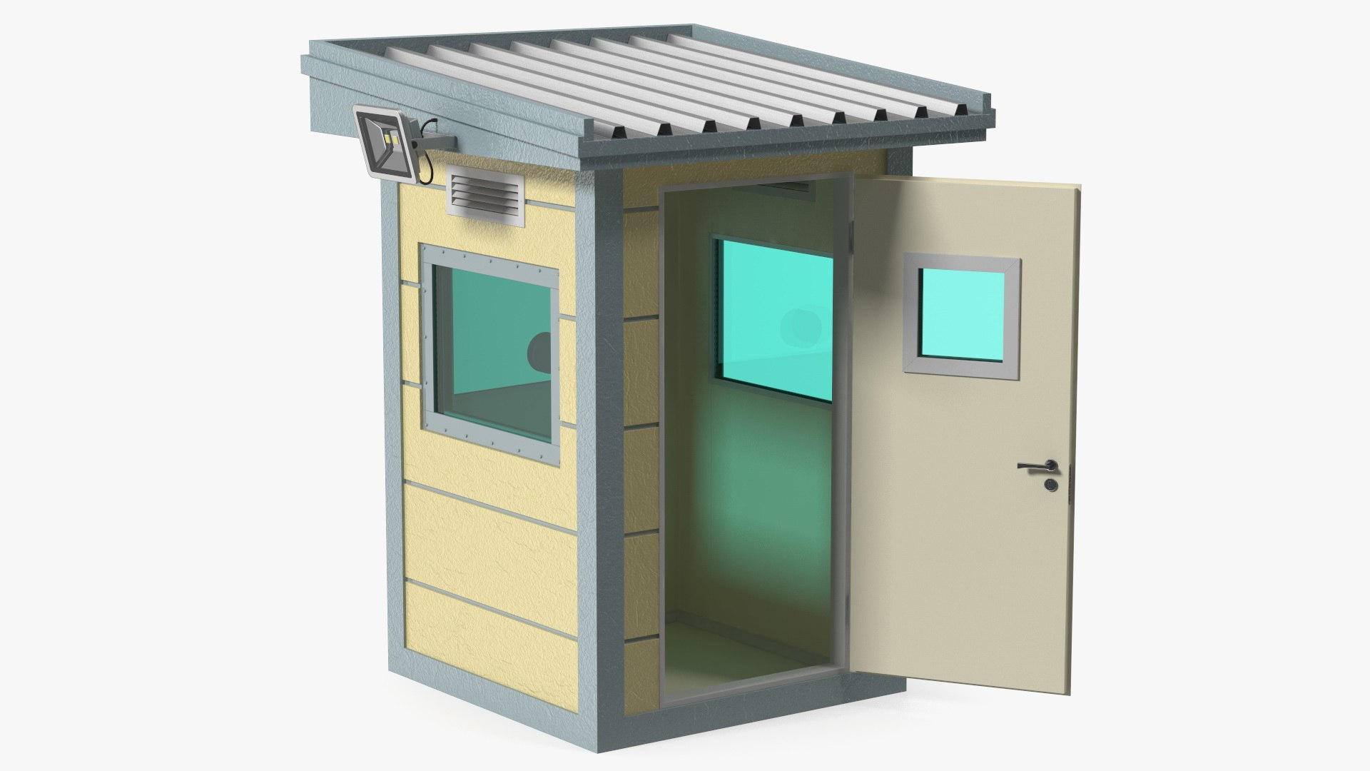 3D Bullet Resistant Guard Booths - TurboSquid 1828152