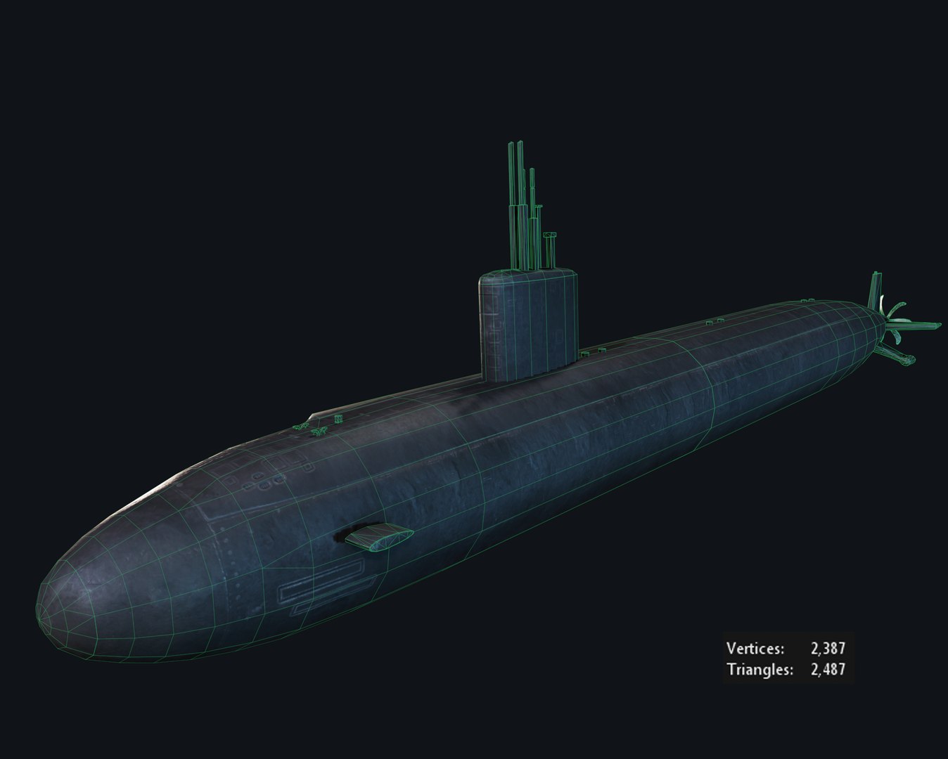 3D submarine santa fe model - TurboSquid 1417262