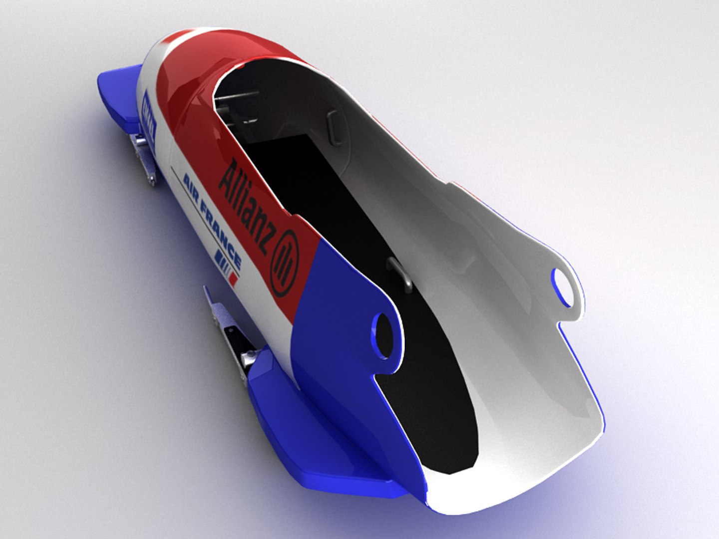 3dsmax Bobsleigh Sled - France