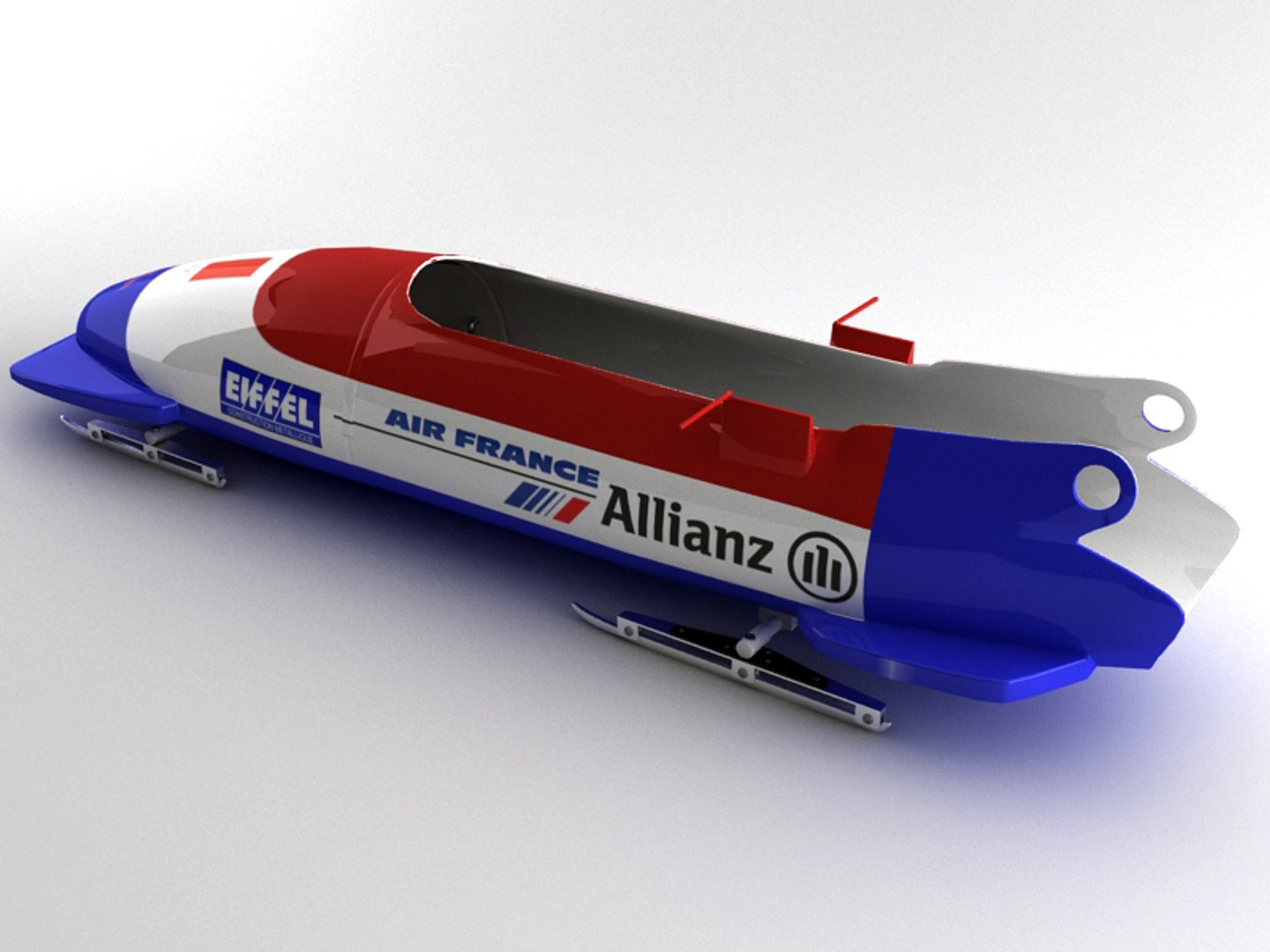 3dsmax Bobsleigh Sled - France