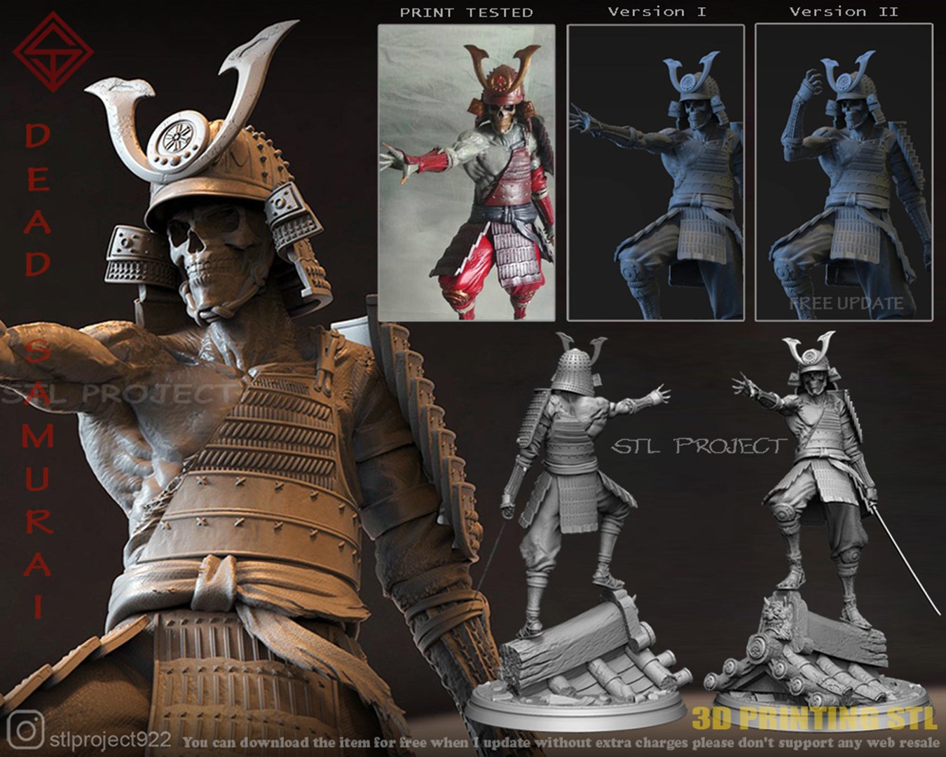 3D Samurai Creature Model - TurboSquid 1545818