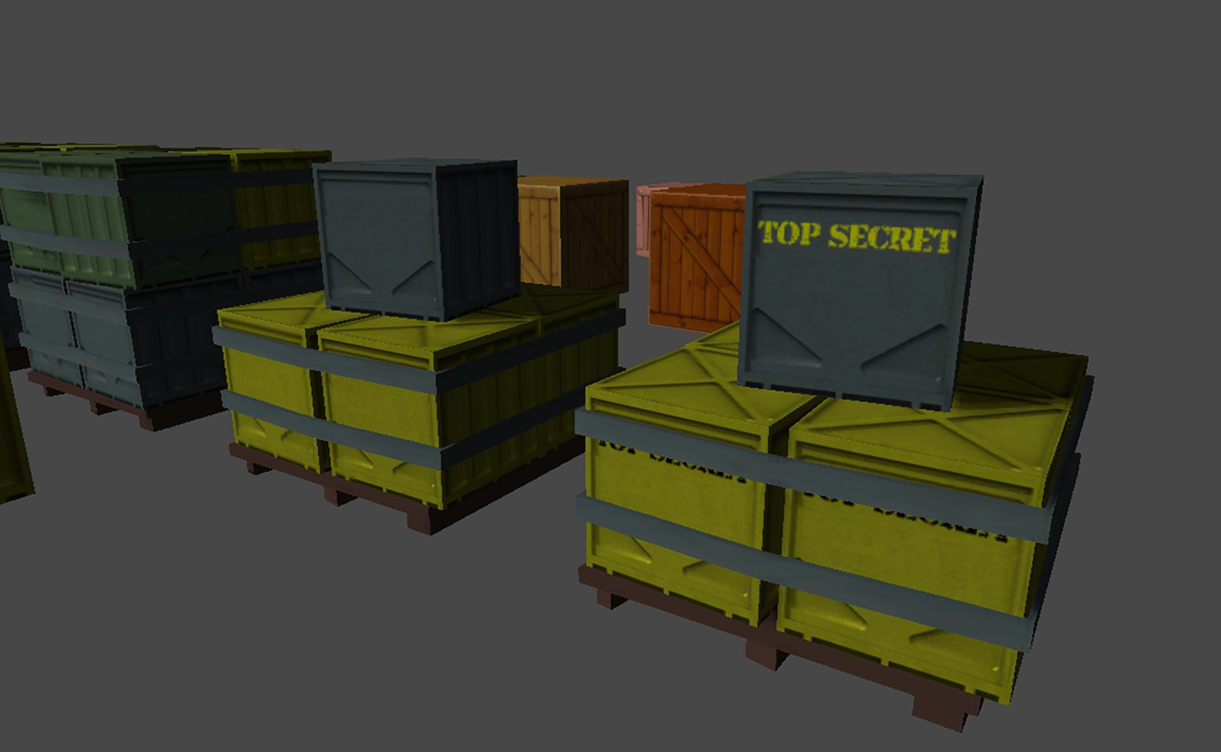 Cartoon Boxes 3D Model - TurboSquid 1628707