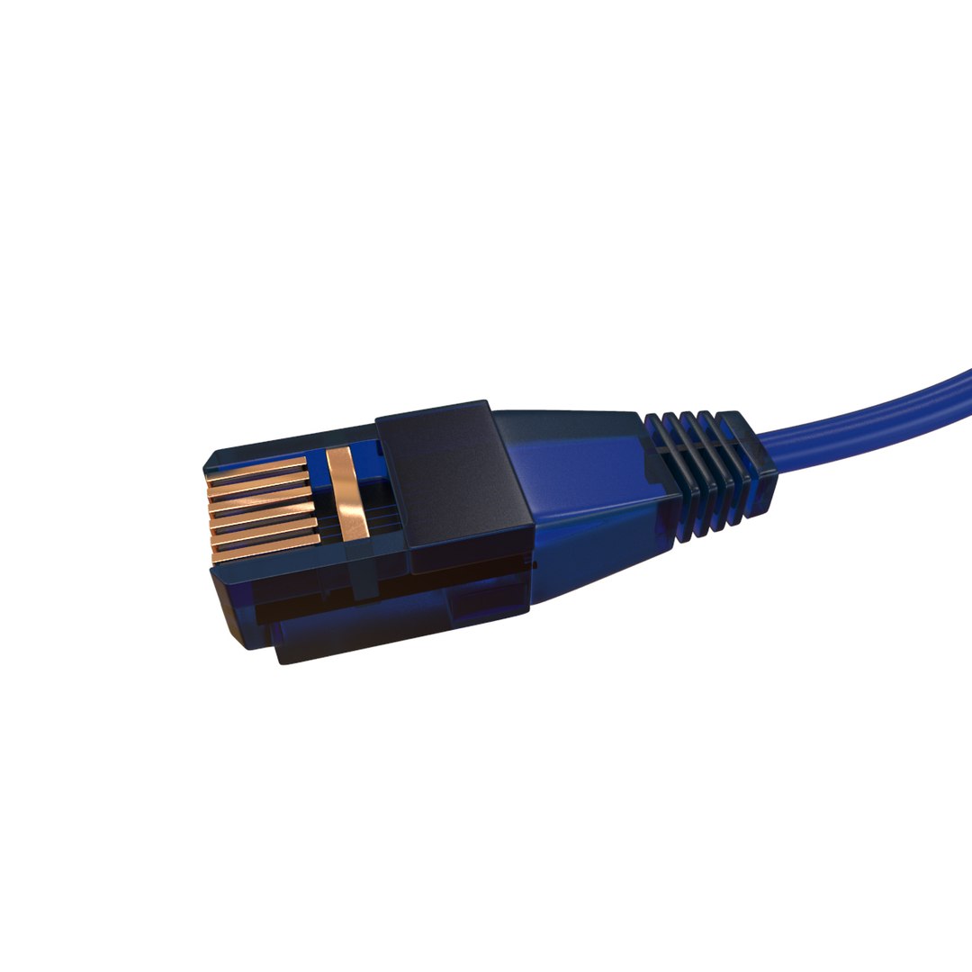 3d Ethernet Cable Model