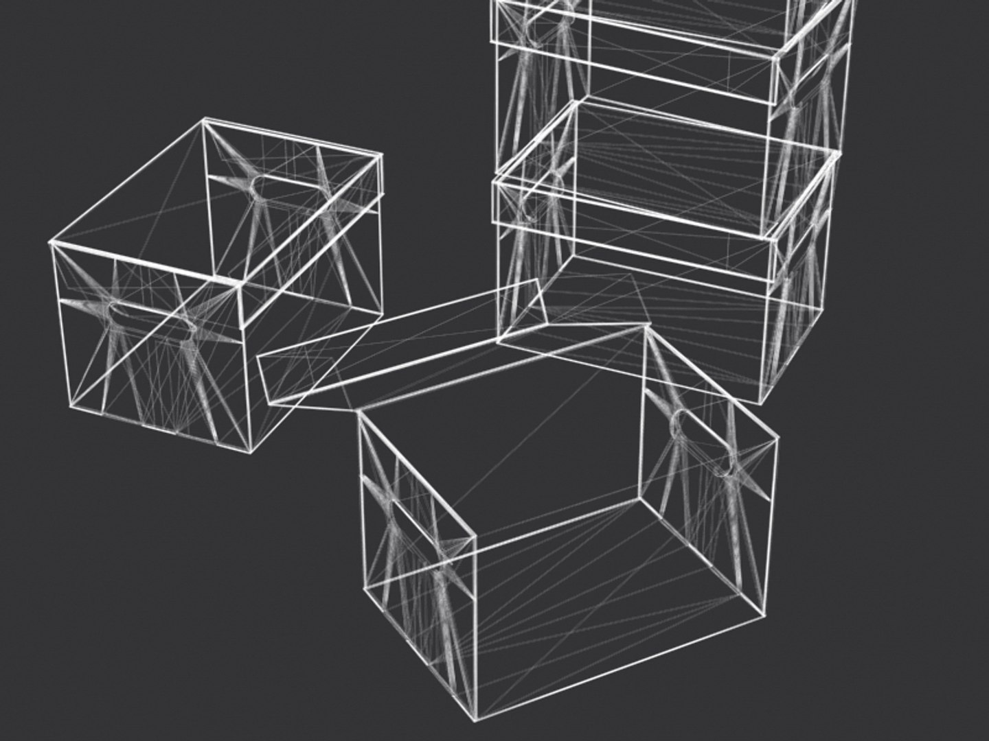 3d model brown archive box