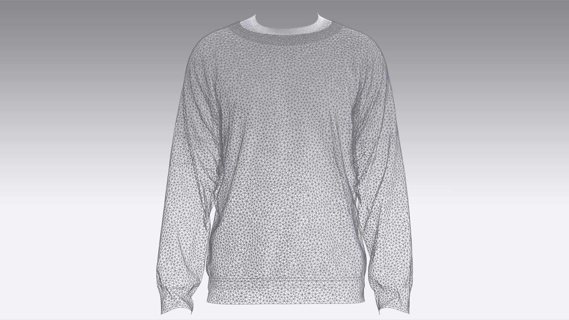 3D Model Raglan Sweatshirt - TurboSquid 1989339